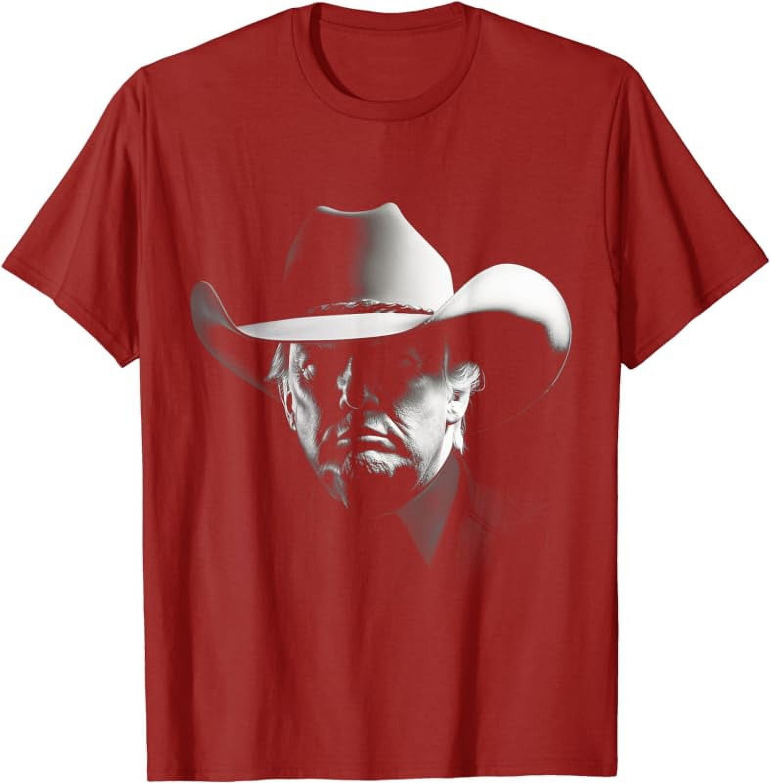 President -Trump Head Cowboy -USA 2024 Vote -Election- US MAGA T-Shirt ...