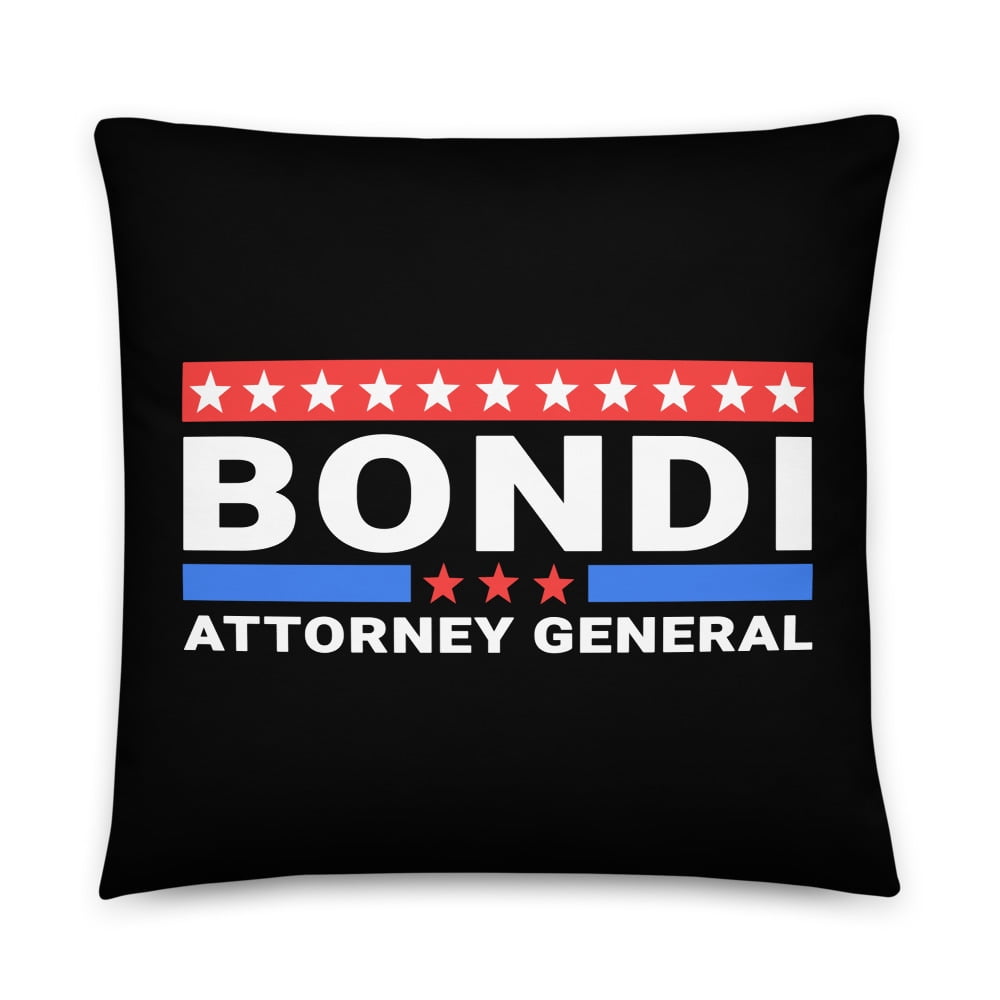 President Trump MAGA 2025 Basic Pillow, Pam Bondi US Attorney General ...