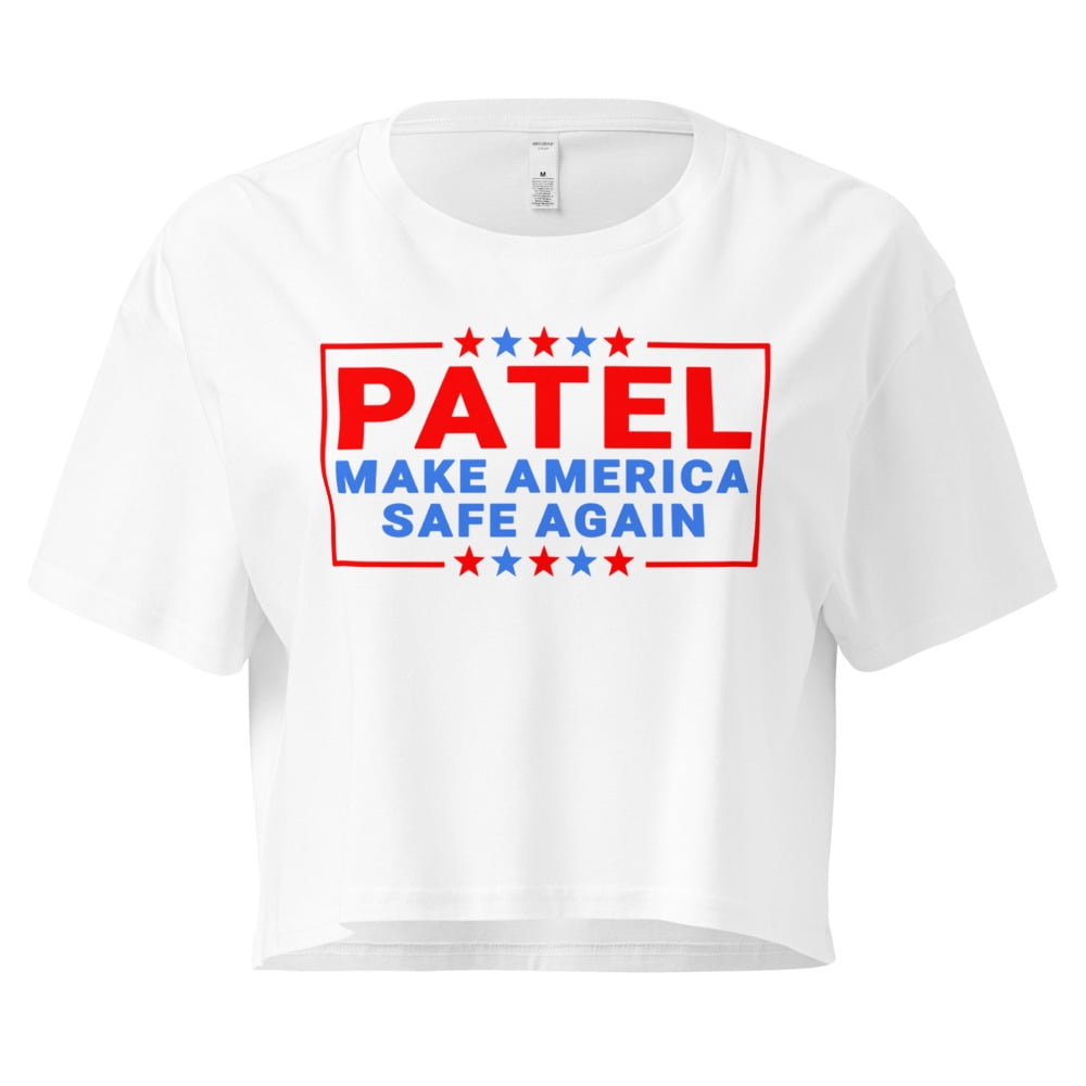 President Trump MAGA 2025 Women’s Crop Top, Kash Patel FBI Director ...