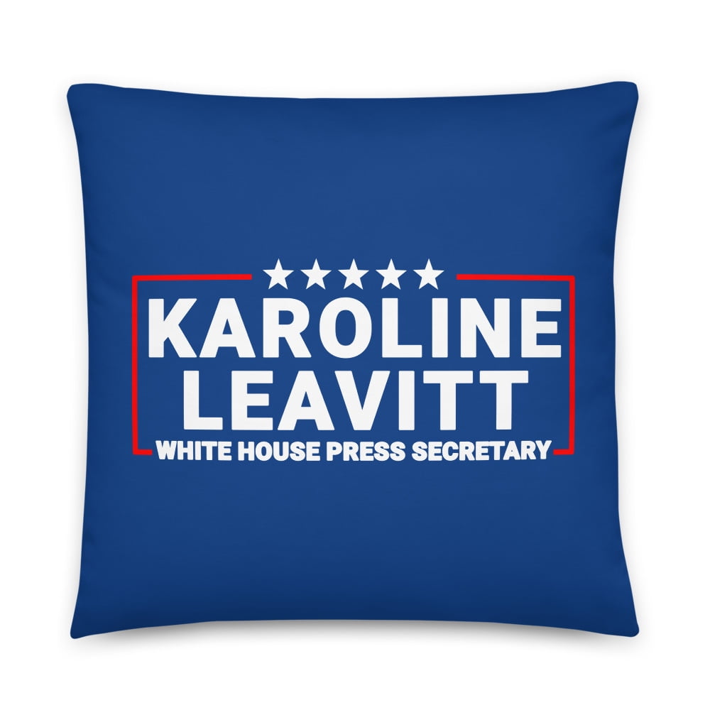 President Trump MAGA Basic Pillow, Karoline Caroline Leavitt White ...