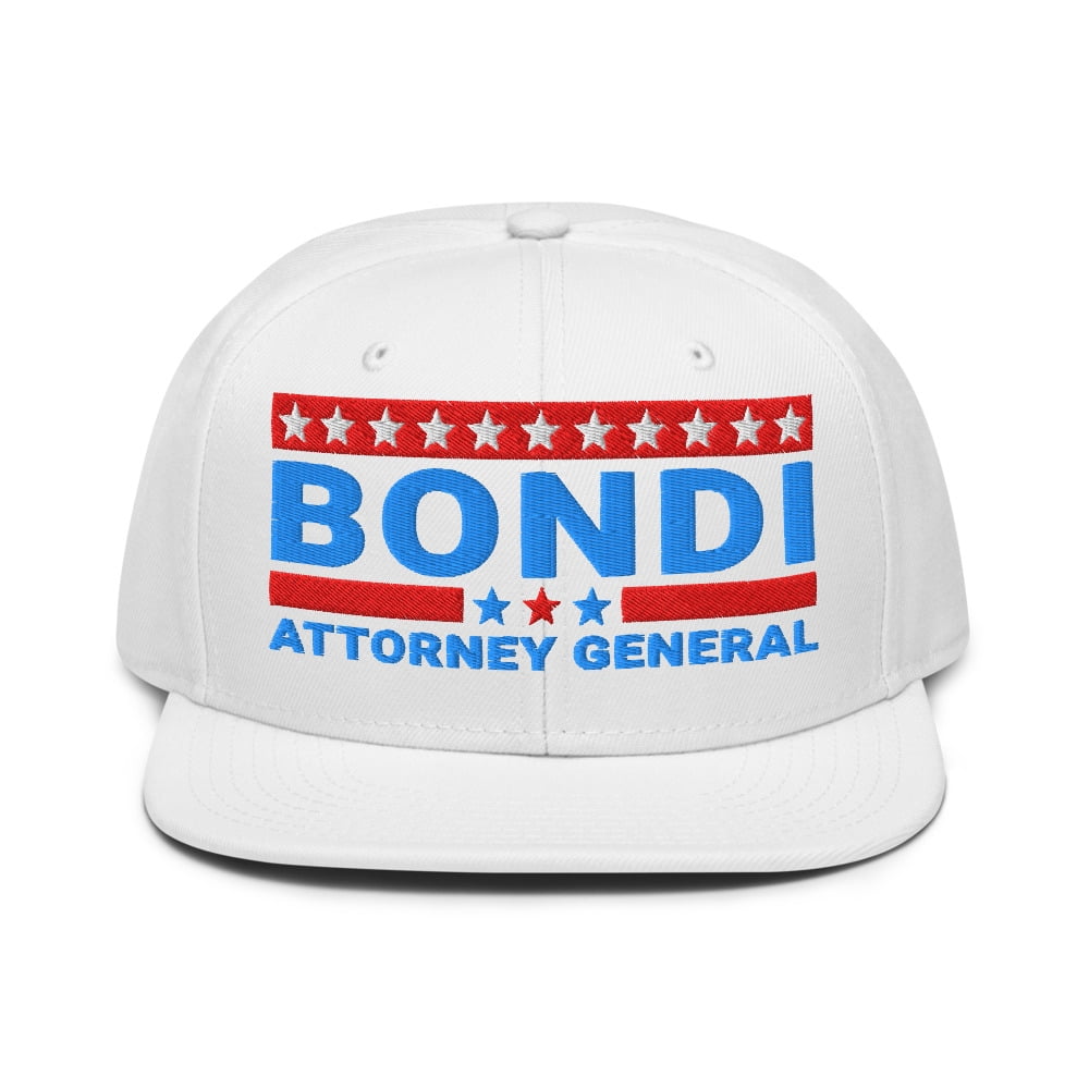 President Trump MAGA Embroidered Snapback Hat, Pam Bondi US Attorney ...
