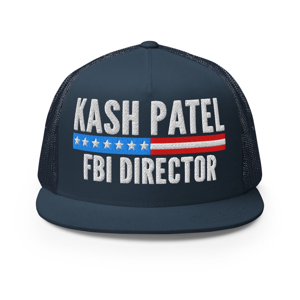 President Trump MAGA Embroidered Trucker Cap, Kash Patel FBI Director ...