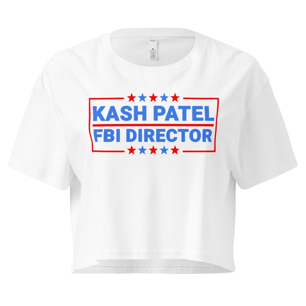 President Trump MAGA Supporter Women’s Crop Top, Kash Patel FBI ...