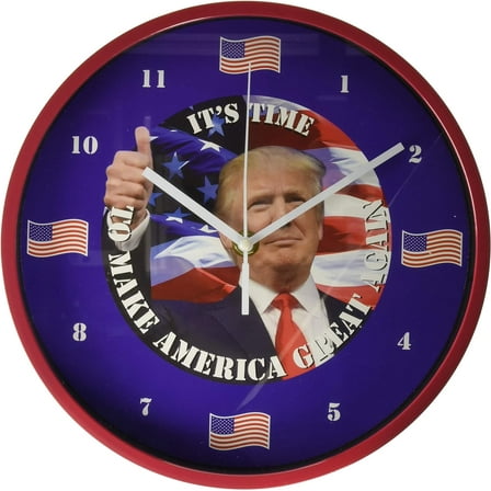 As Seen on TV E-0722 President Trump Talking Clock, 10 in. Diameter ...