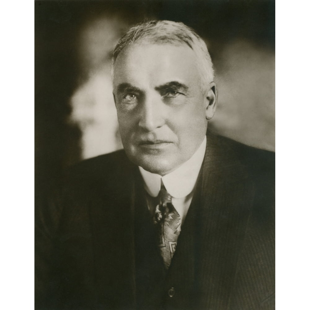 President Warren Harding In A Portrait By Society Photographer Bachrach ...