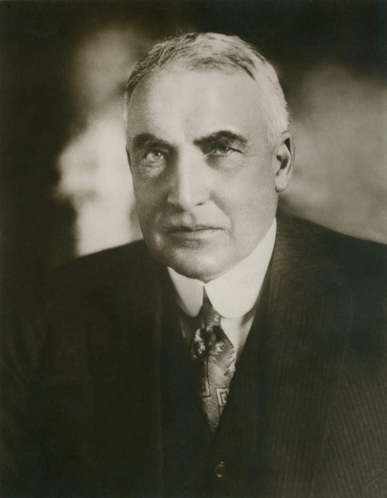 President Warren Harding In A Portrait By Society Photographer Bachrach ...