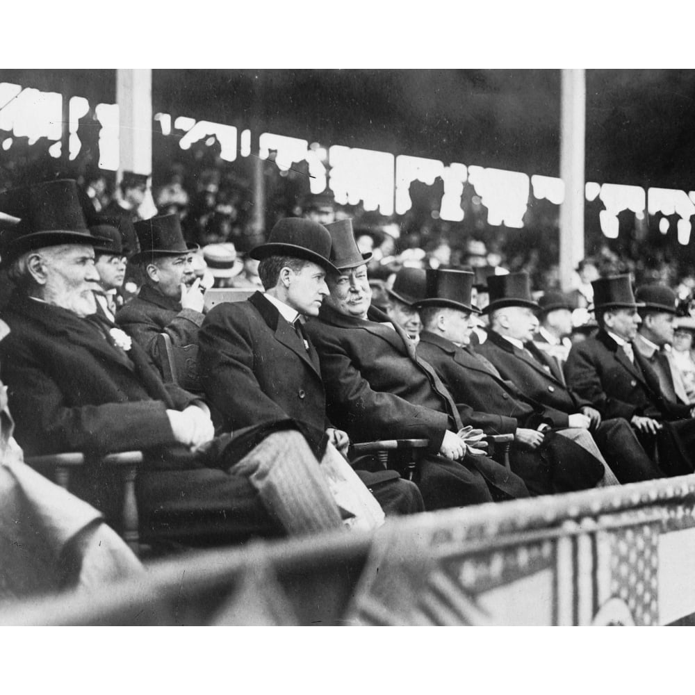 President William H. Taft And Several Other Men In Top Hats At A 1910 ...