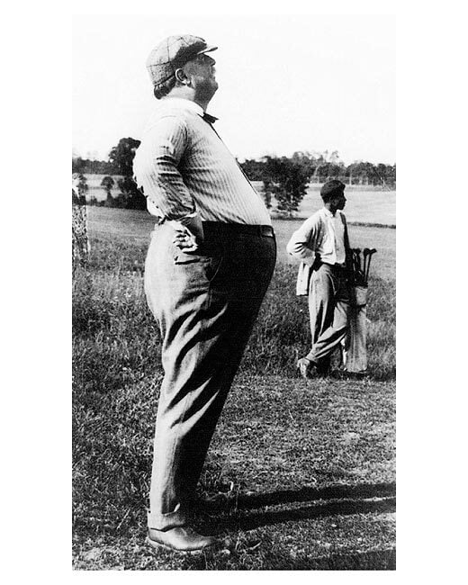 President William Howard Taft Golf Profile - Style A - 24x36 Inch ...