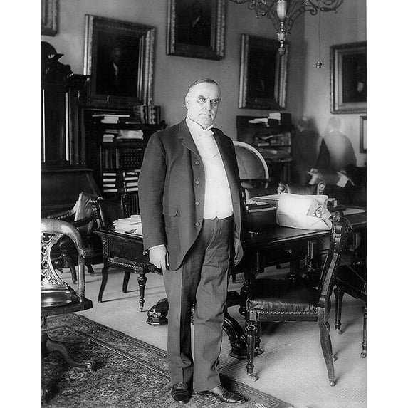 President William McKinley Portrait 1898 - Style A - 24x36 Inch ...