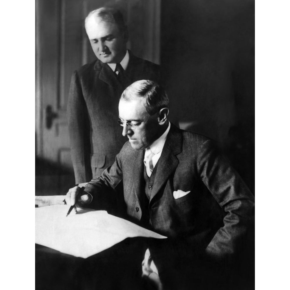 President Woodrow Wilson (Front) History (24 x 36) - Walmart.com