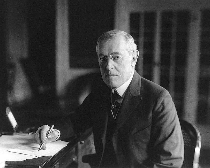 President Woodrow Wilson Seated Portrait - Style B - 20x30 Inch Glossy ...