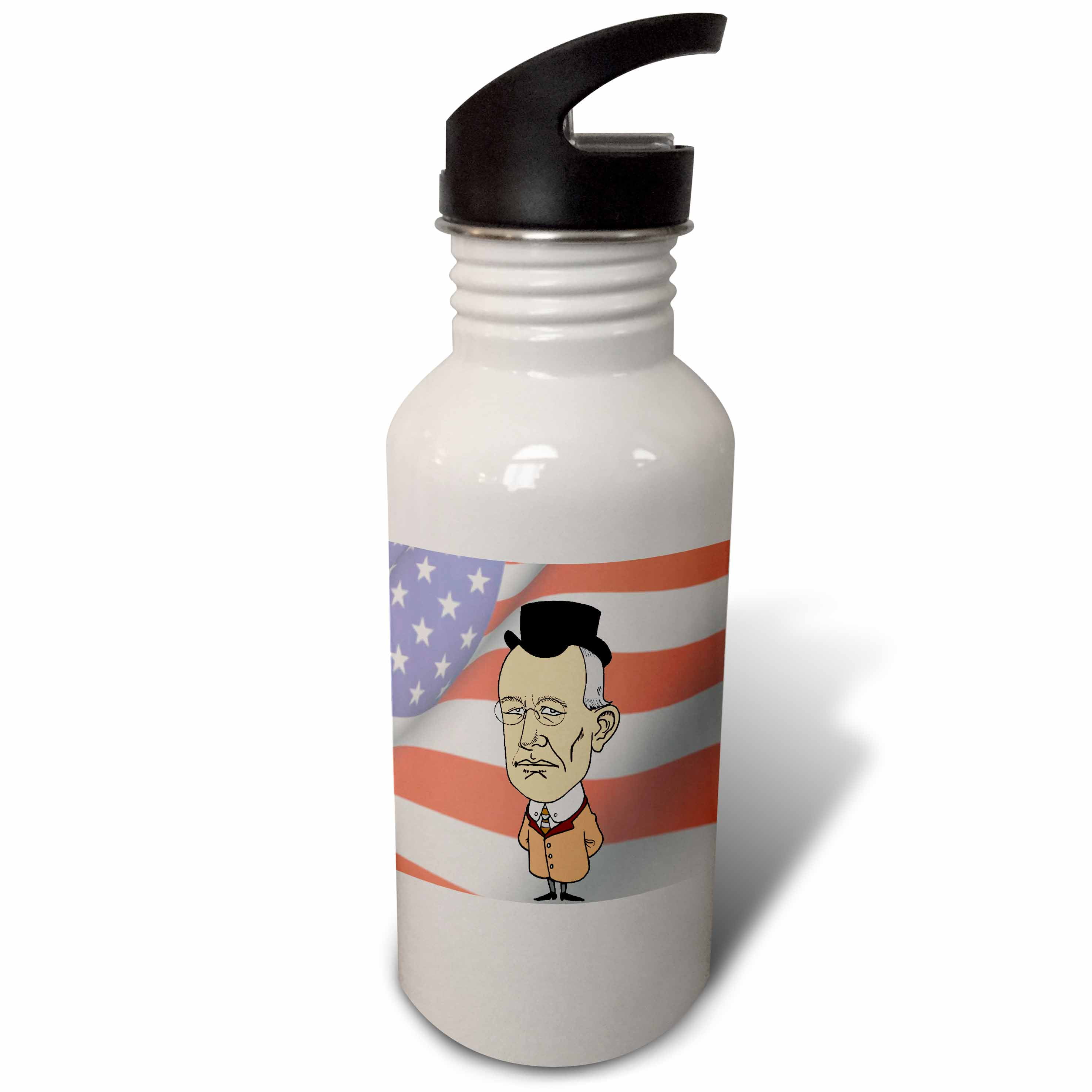 President Woodrow Wilson With American Flag 21 oz Sports Water Bottle wb-61151-1 - Walmart.com