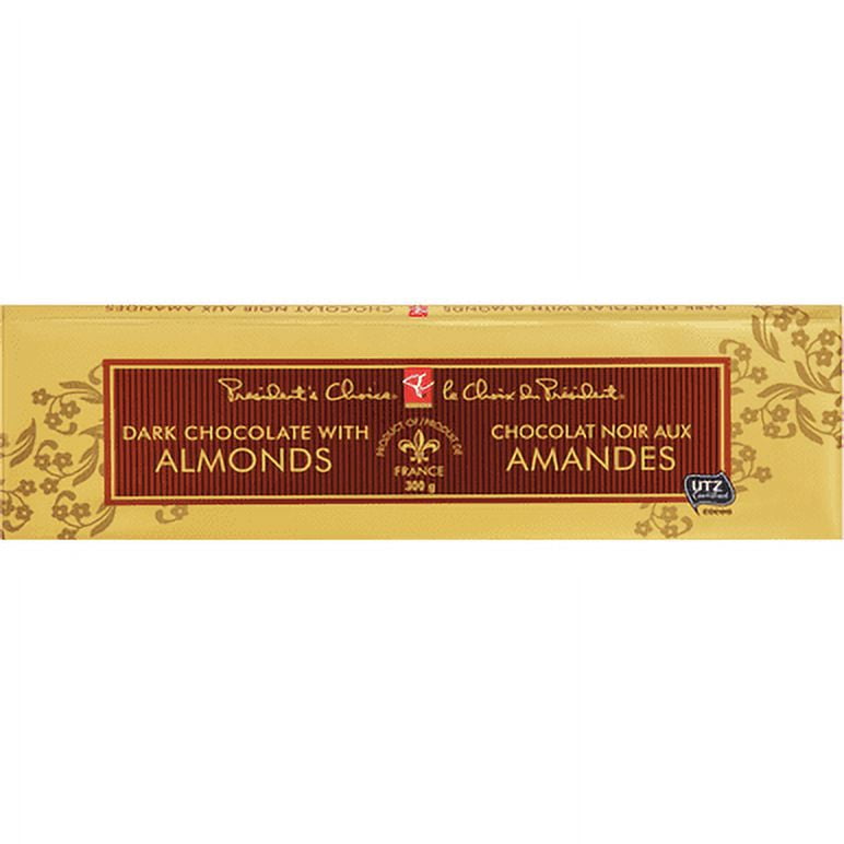 President's Choice Candy Bar, 300g/10.6oz, Dark Chocolate with Almonds ...