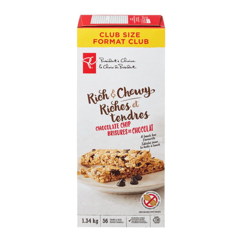 President's Choice Rich & Chewy Chocolate Chip Granola Bars, 56 count ...