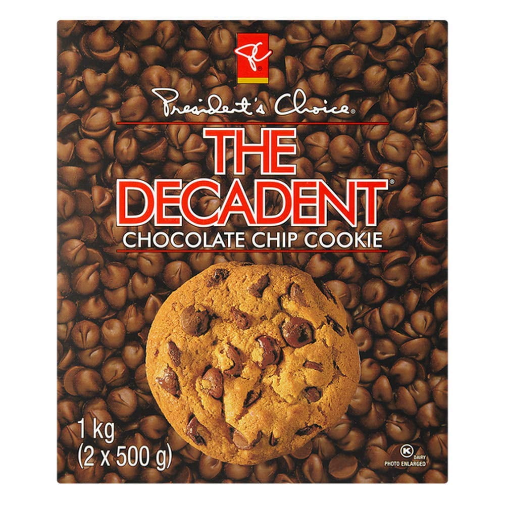 President's Choice The Decadent Chocolate Chip Cookies 1000g/35.3oz ...