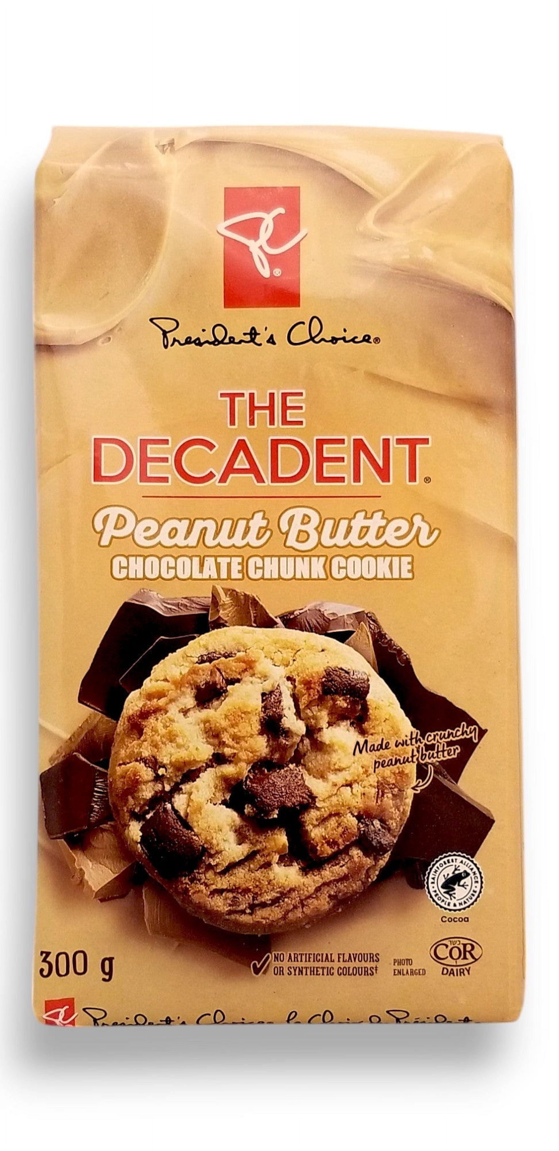 President's Choice The Decadent Peanut Butter Chocolate Chunk Cookie ...