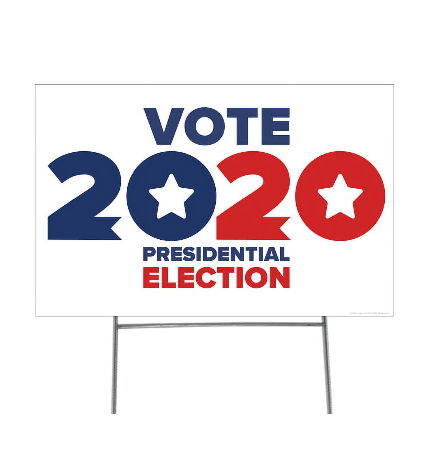 Presidential Election 2020 Vote Yard Sign, 23" x 15" - Walmart.com