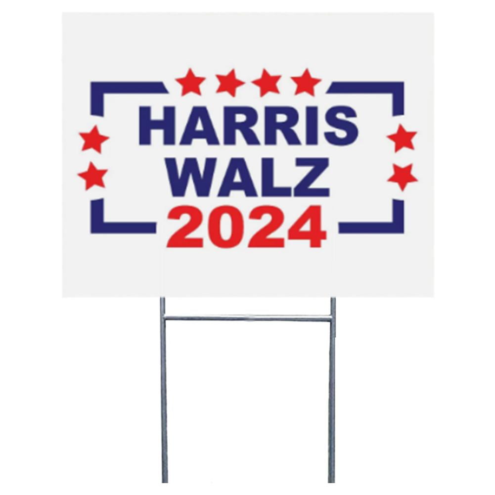 Presidential Election Signboard Harris Walz 2024 Sign GXR H Stake with ...