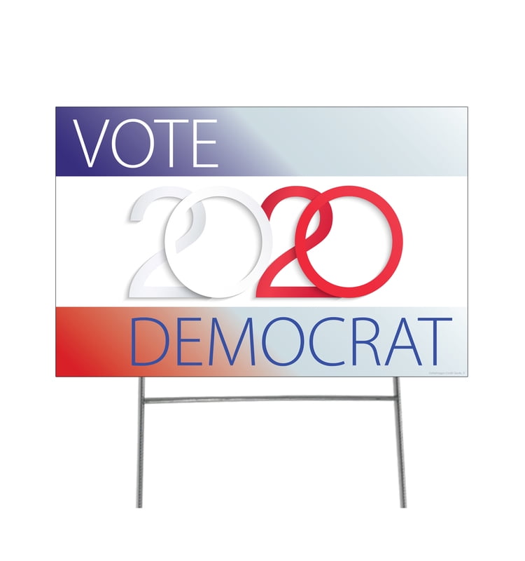 Presidential Election Vote Democrat Yard Sign, 23" x 15" - Walmart.com
