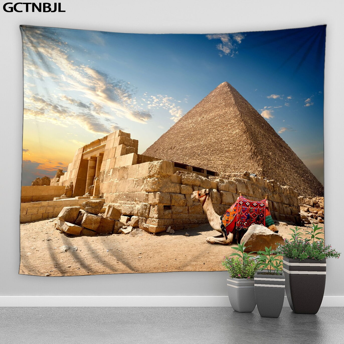 Presidential Hill Sphinx Tapestry Wall Hanging Vintage Ancient Egypt ...