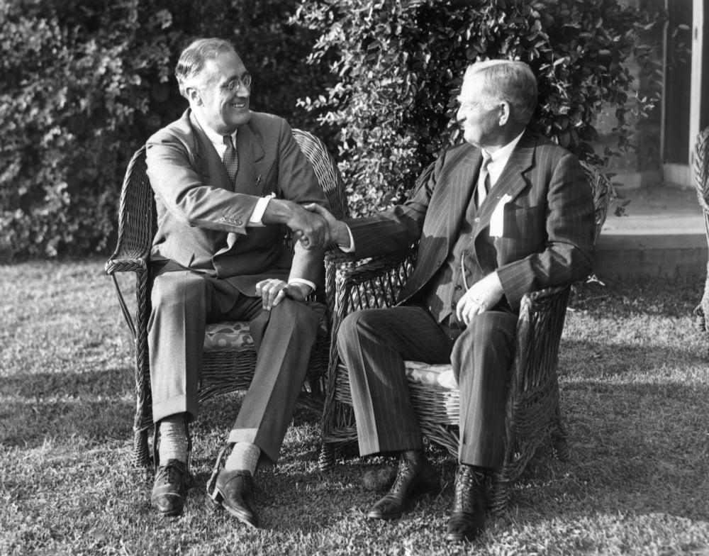 Presidential Nominee Gov. Franklin Roosevelt With His Running Mate John ...