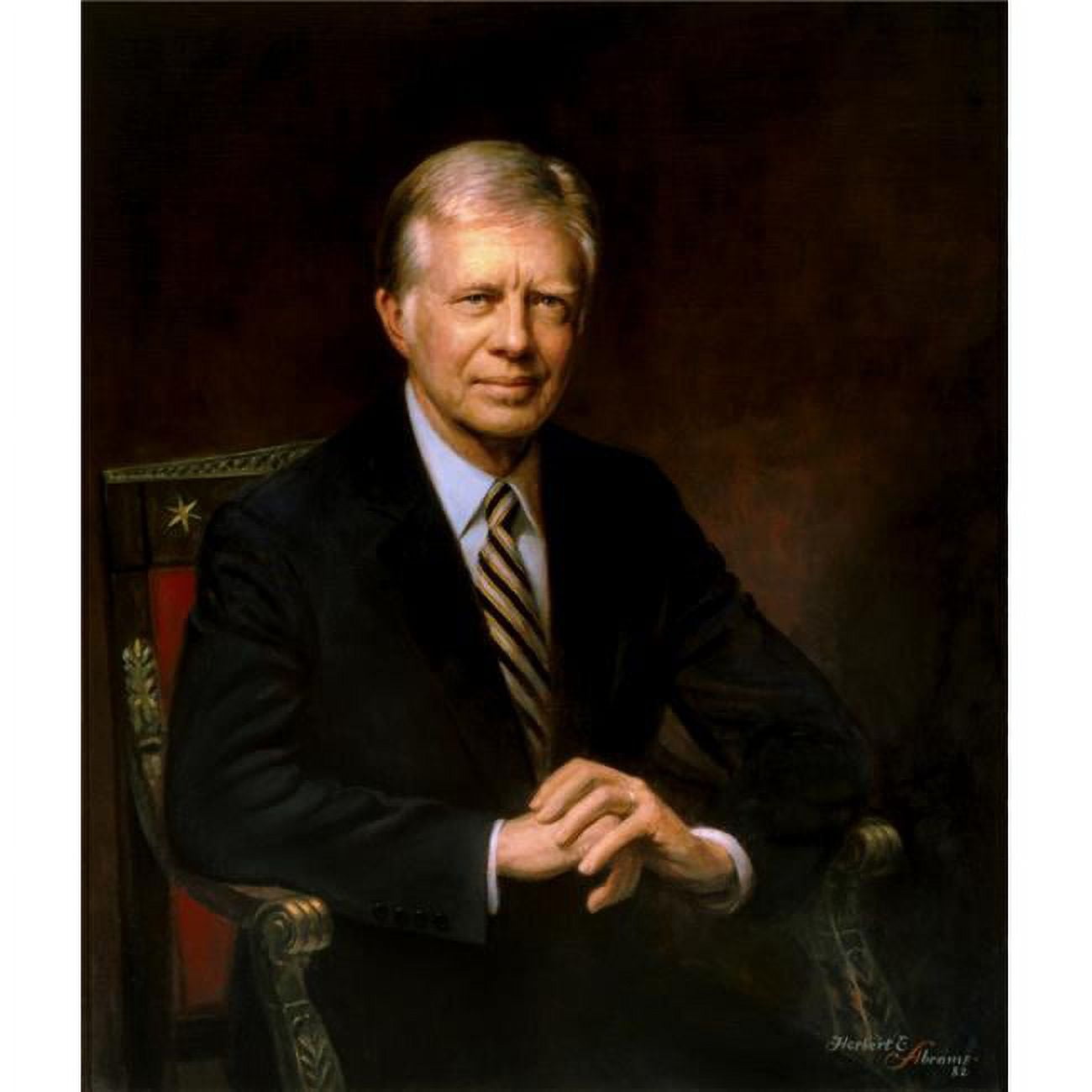 Presidential Portrait of Jimmy Carter Poster Print - 13 x 15 - Walmart.com