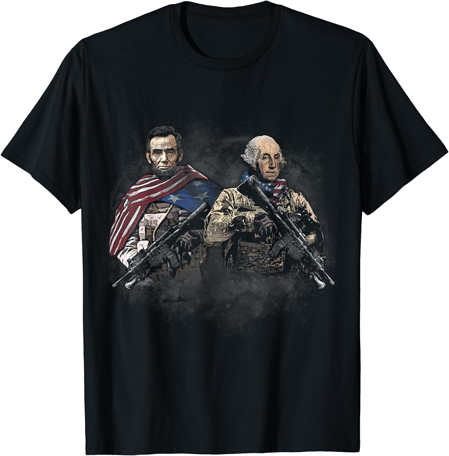 Presidential Soldiers: Abraham Lincoln and George Washington T-Shirt ...