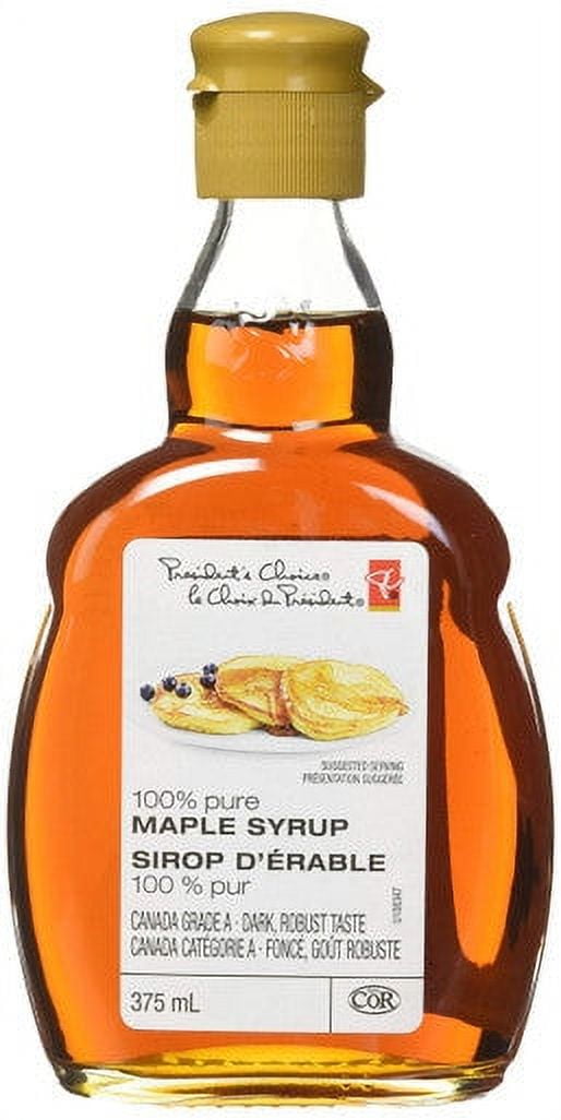 Presidents Choice Canada No. 1 Dark Maple Syrup - 375ml {Imported from ...