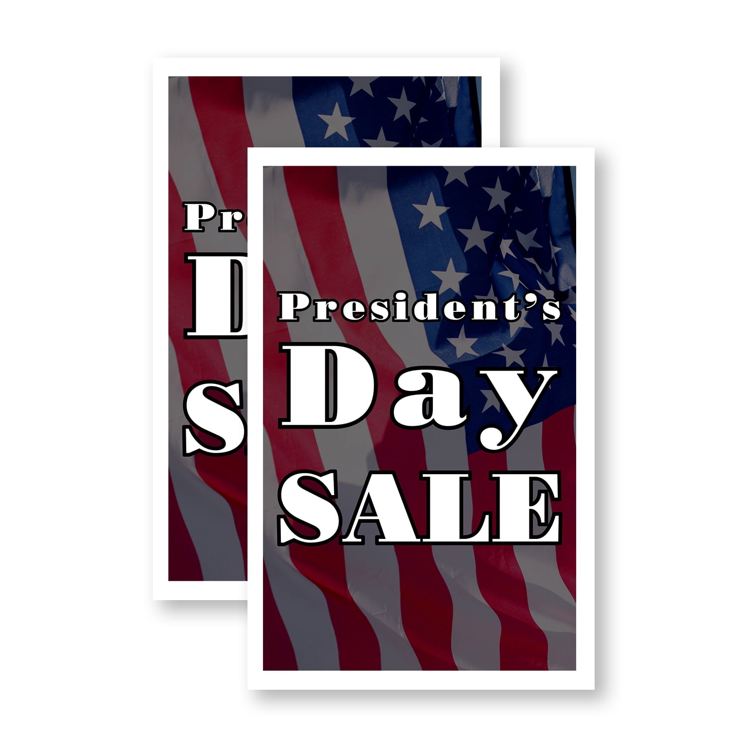 Presidents Day Sale (2-Pack) 24 Inch x 36 Inch Vinyl Decals | Sign ...