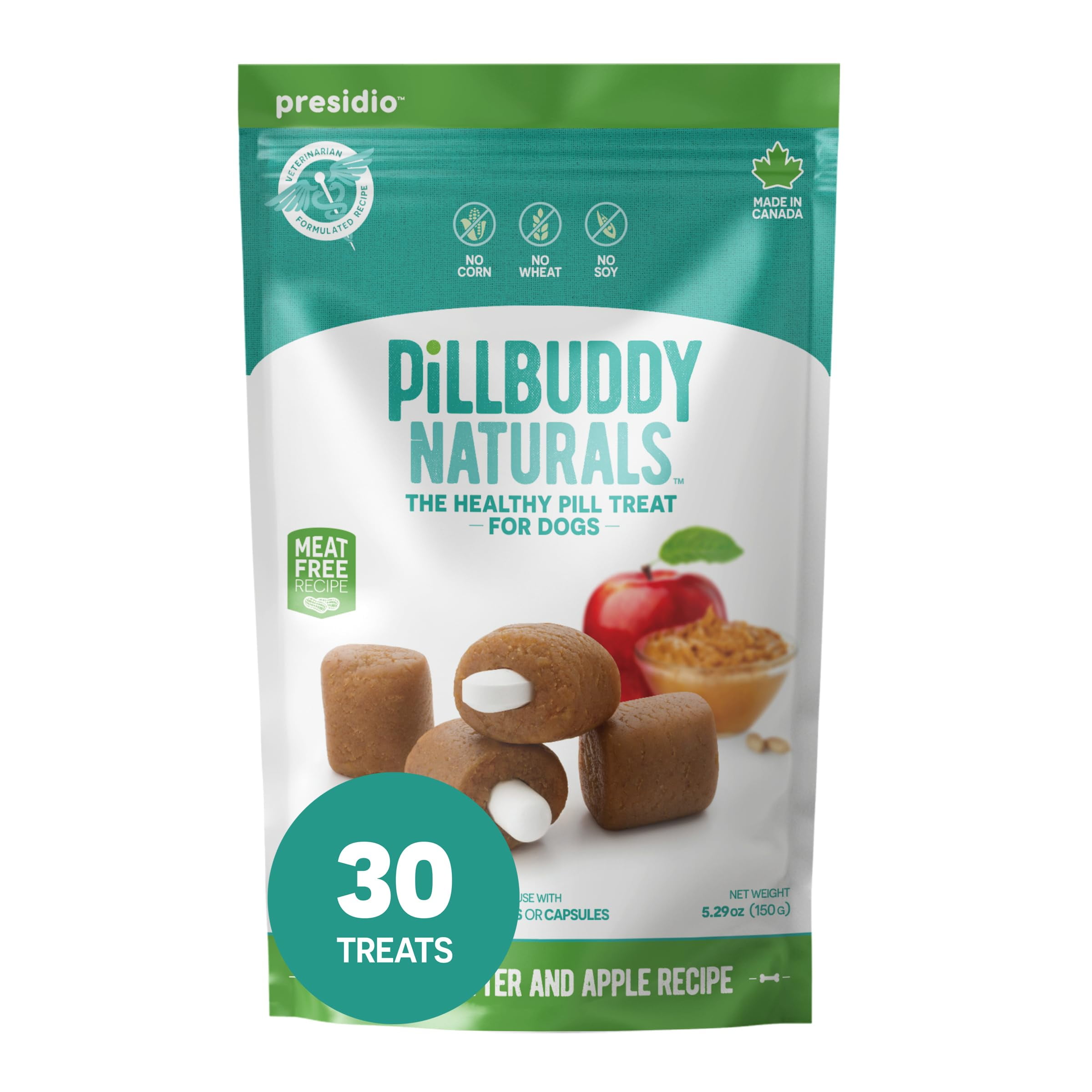 Presidio Pill Buddy Naturals TSF6 - PB & Apple Recipe Pill Hiding ...