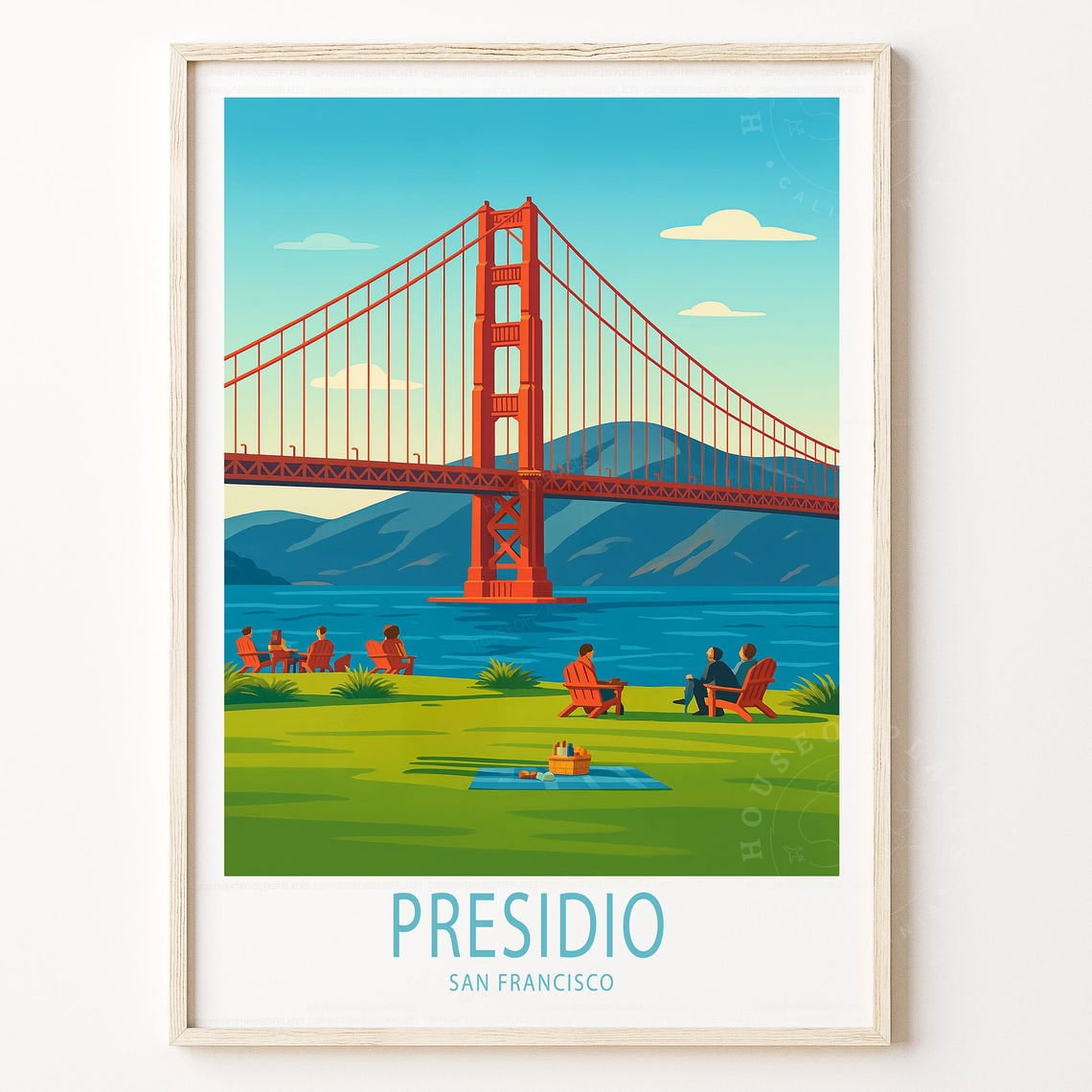Presidio San Francisco Wall Art Print, Presidio Travel Poster, San ...