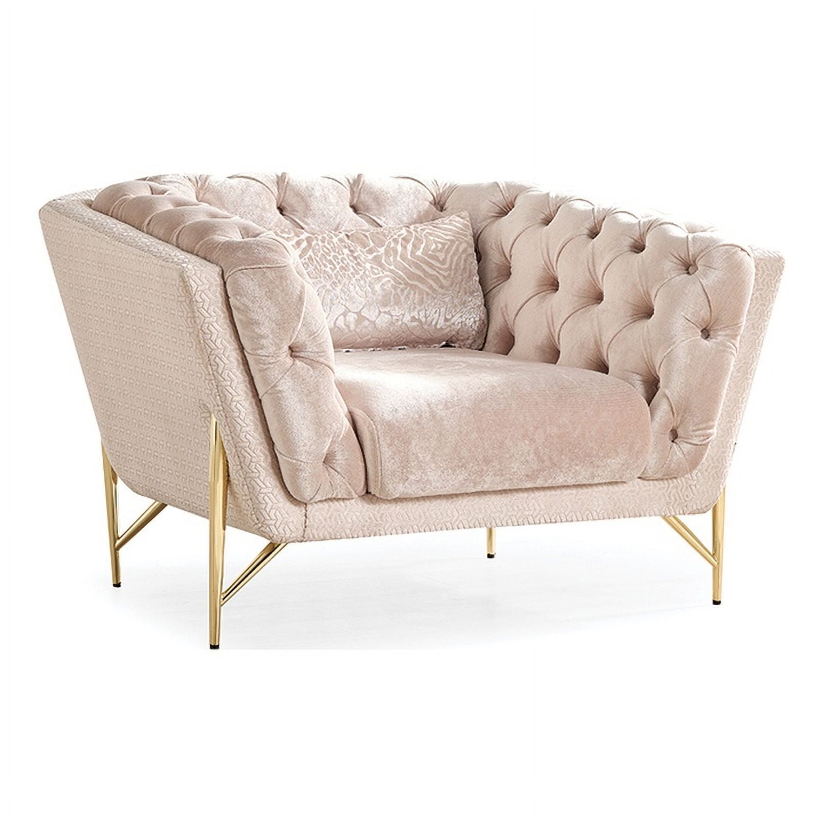 Presley Modern Style Chair made with Wood in Beige Color - Walmart.com