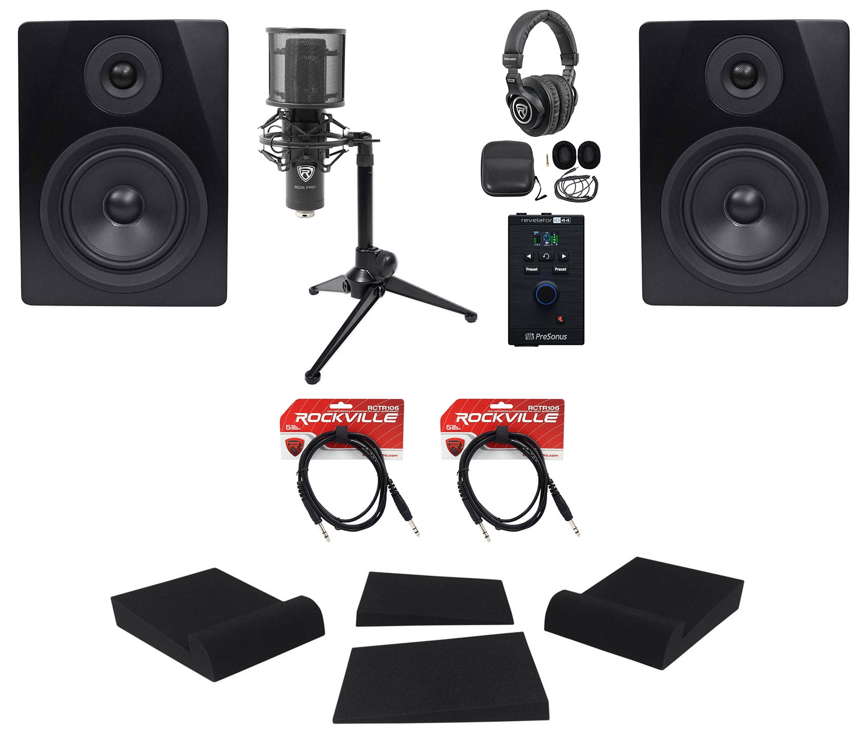 Presonus Revelator Home Studio Recording Kit w/Interface+Monitors+Mic ...
