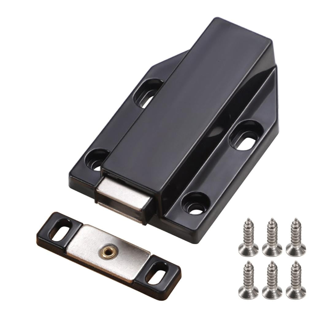 Press Activated Cabinet Door Closers with Screws ABS Steel Furniture ...