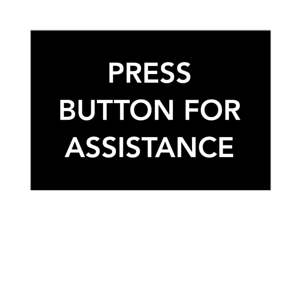 Press Button For Assistance - Walmart.com