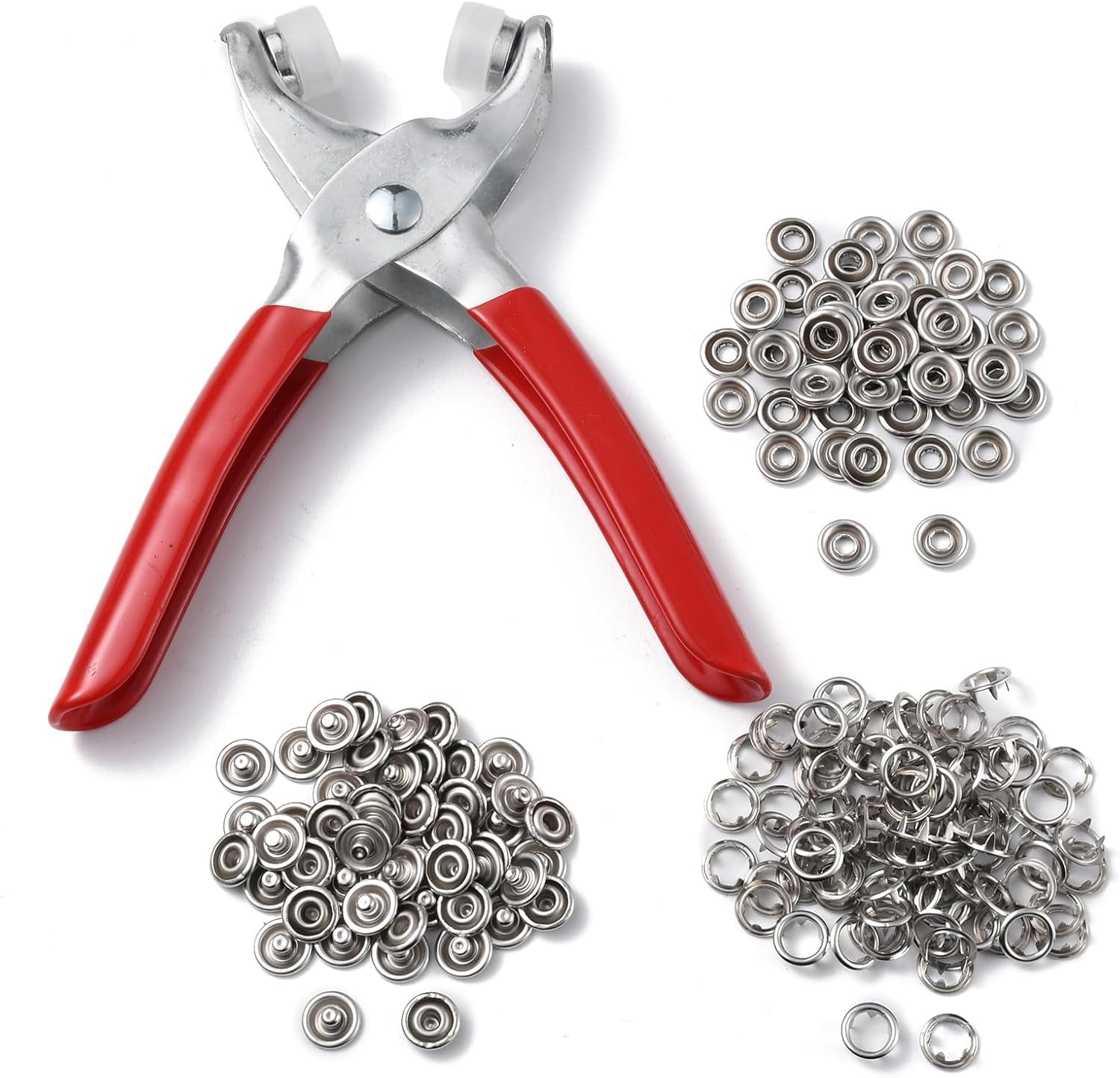 Press Button Snap Fastener Steel Punch Pliers with Plastic Handles ...