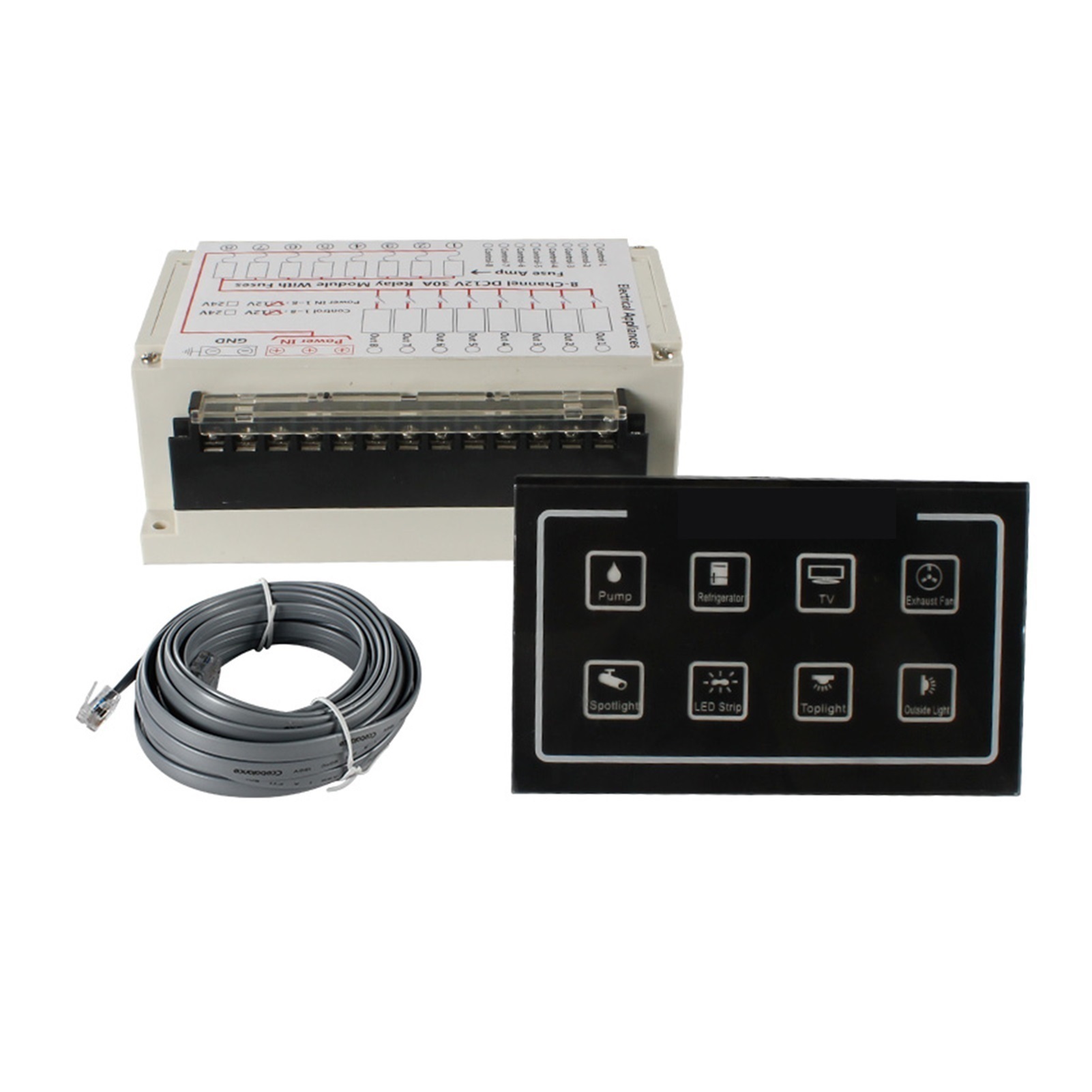 Press Control Panel RV Caravan Interior Accessories 12V Camper ...