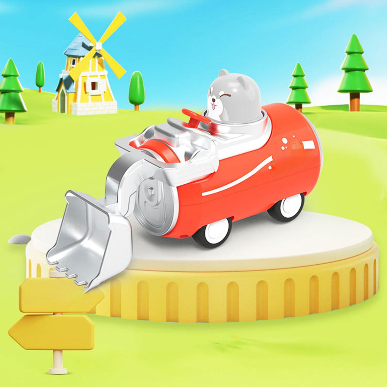 Press Engineering Car Toy Head Press Drive Sliding Motion Jointed Arms ...