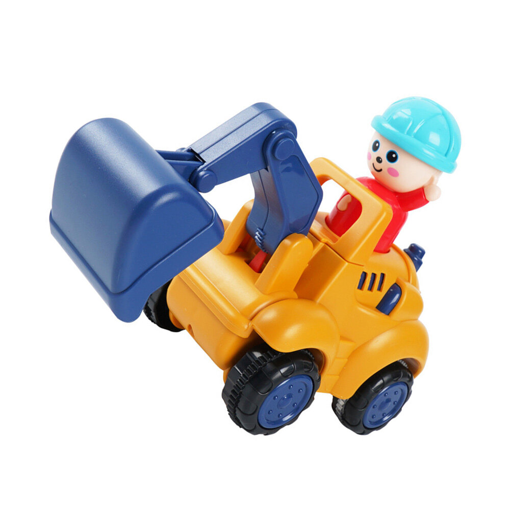Press Engineering Vehicle and Go Car Pull Back Toys for Boys Toddlers ...