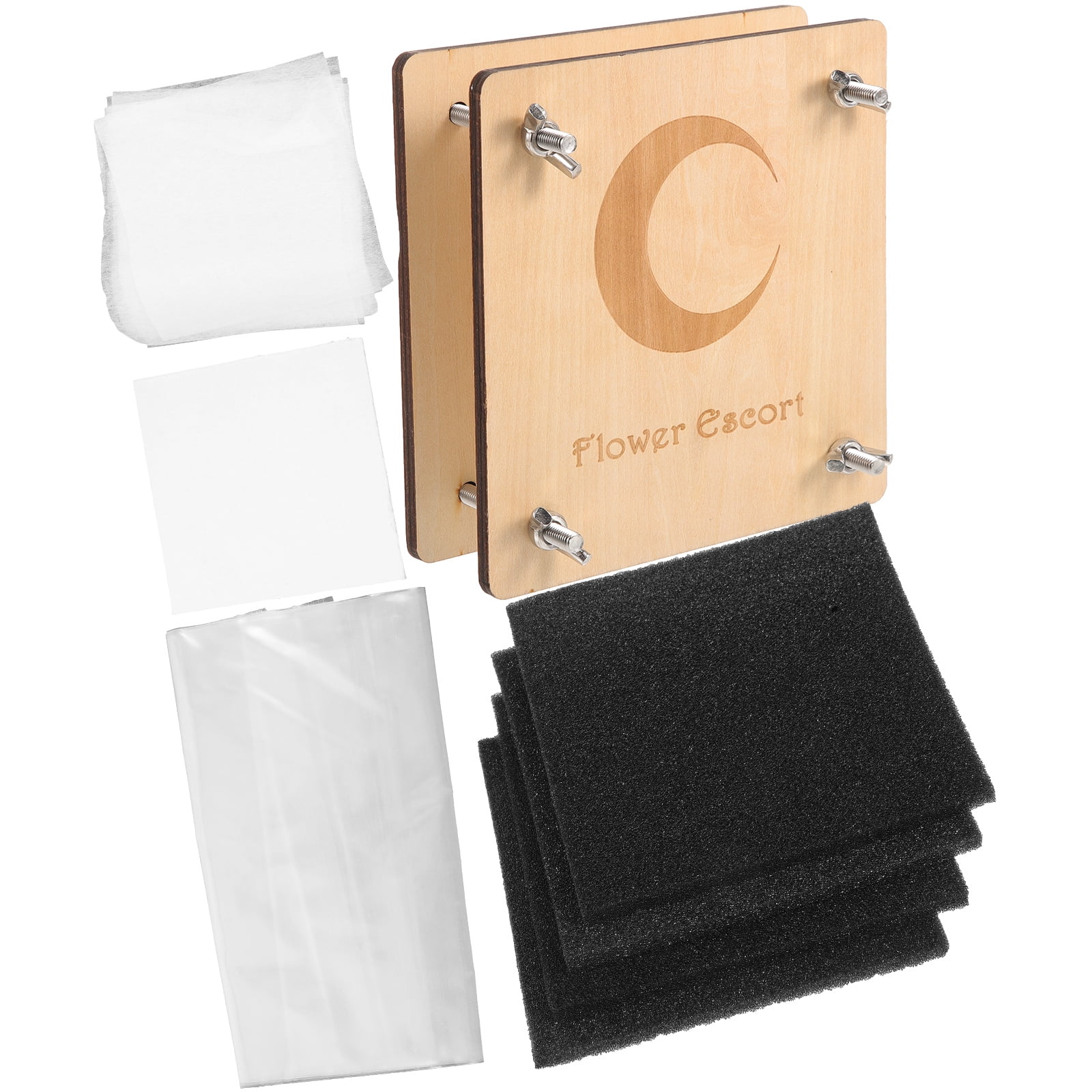 Leifggao 1 Set of Flowers Press Kit DIY Flower Pressing Kit ...