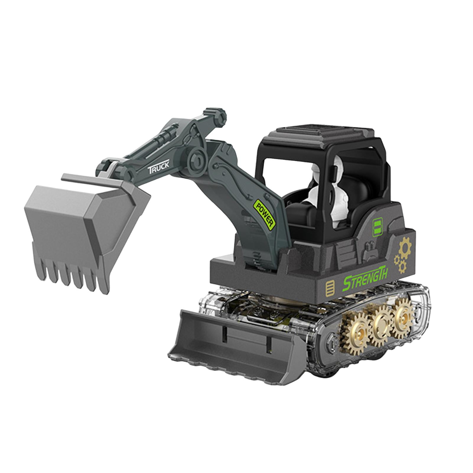 Press Gear Construction Vehicle Toy Realistic Excavator Engineering Car ...