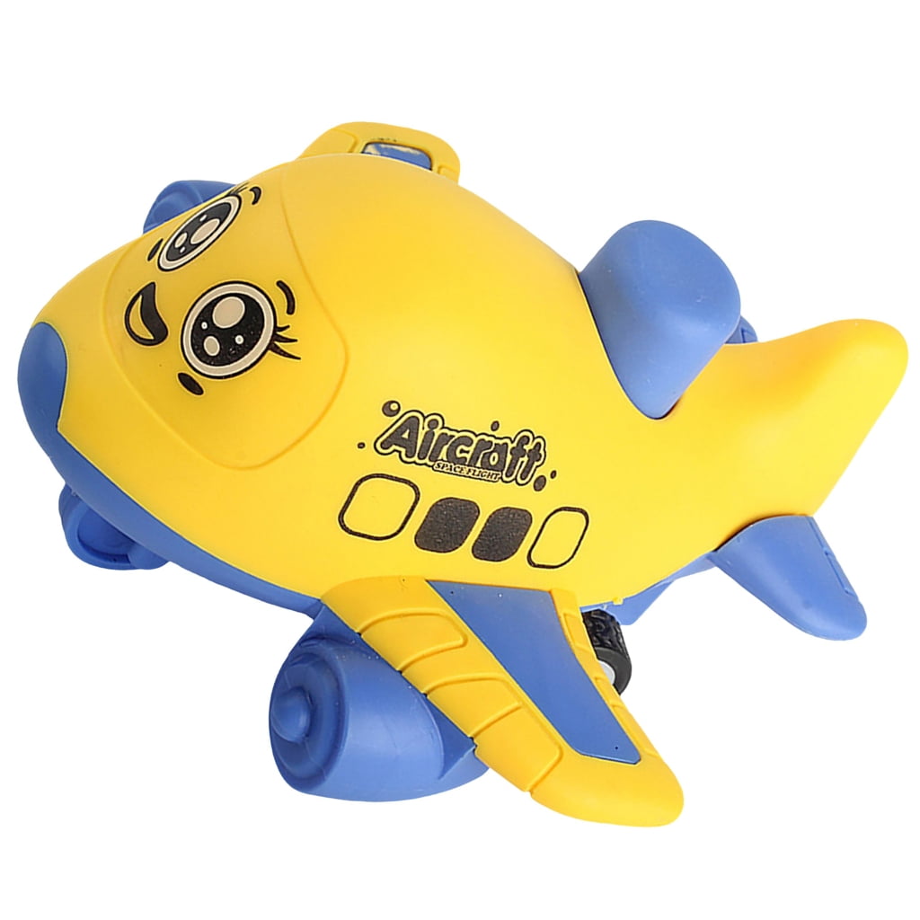 Press Go Aircraft Toy Kids Learning Motor Skill Development Indoor ...