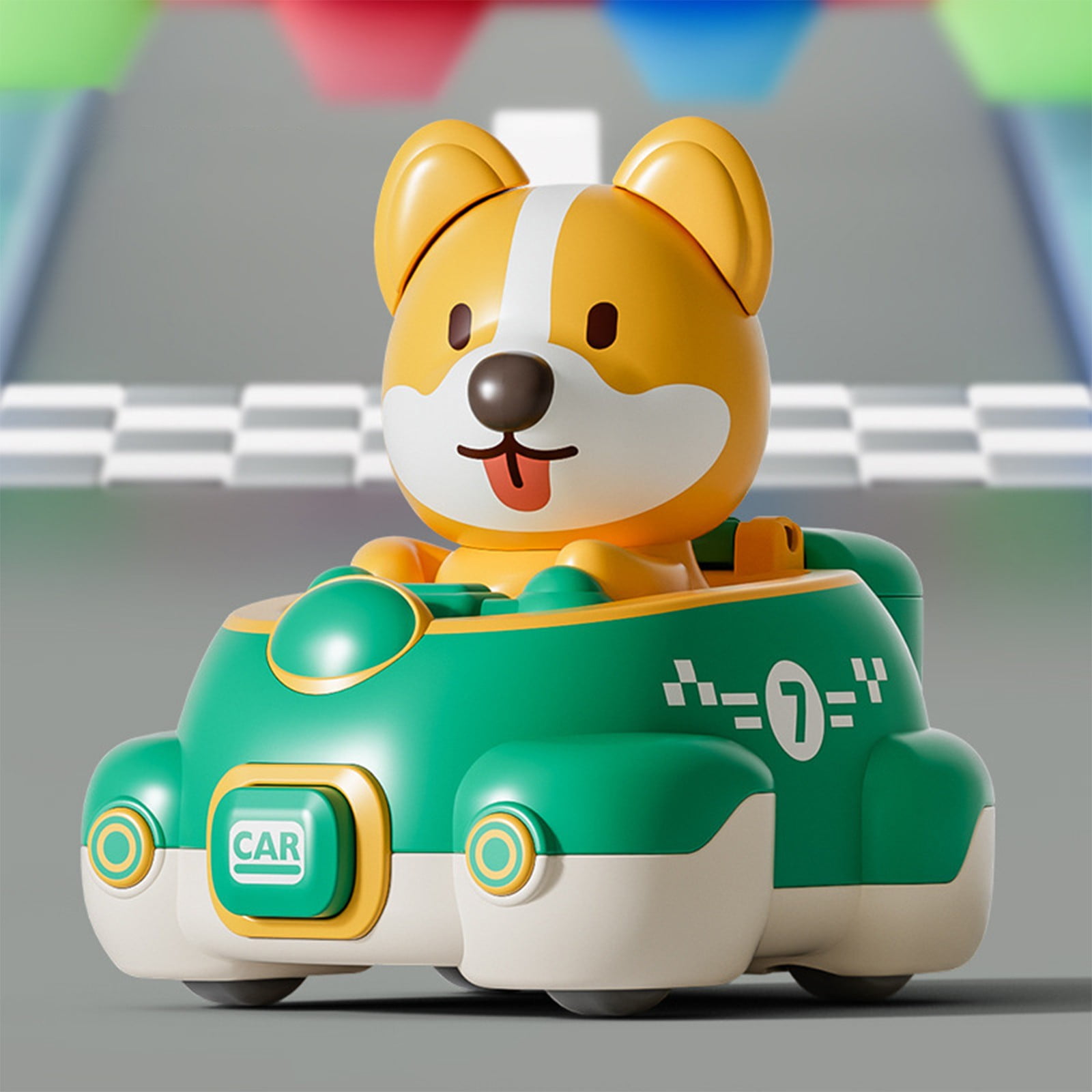 Press and Go Car Toys for Toddlers 1-3, Baby Animal Racing Cars, Infant ...