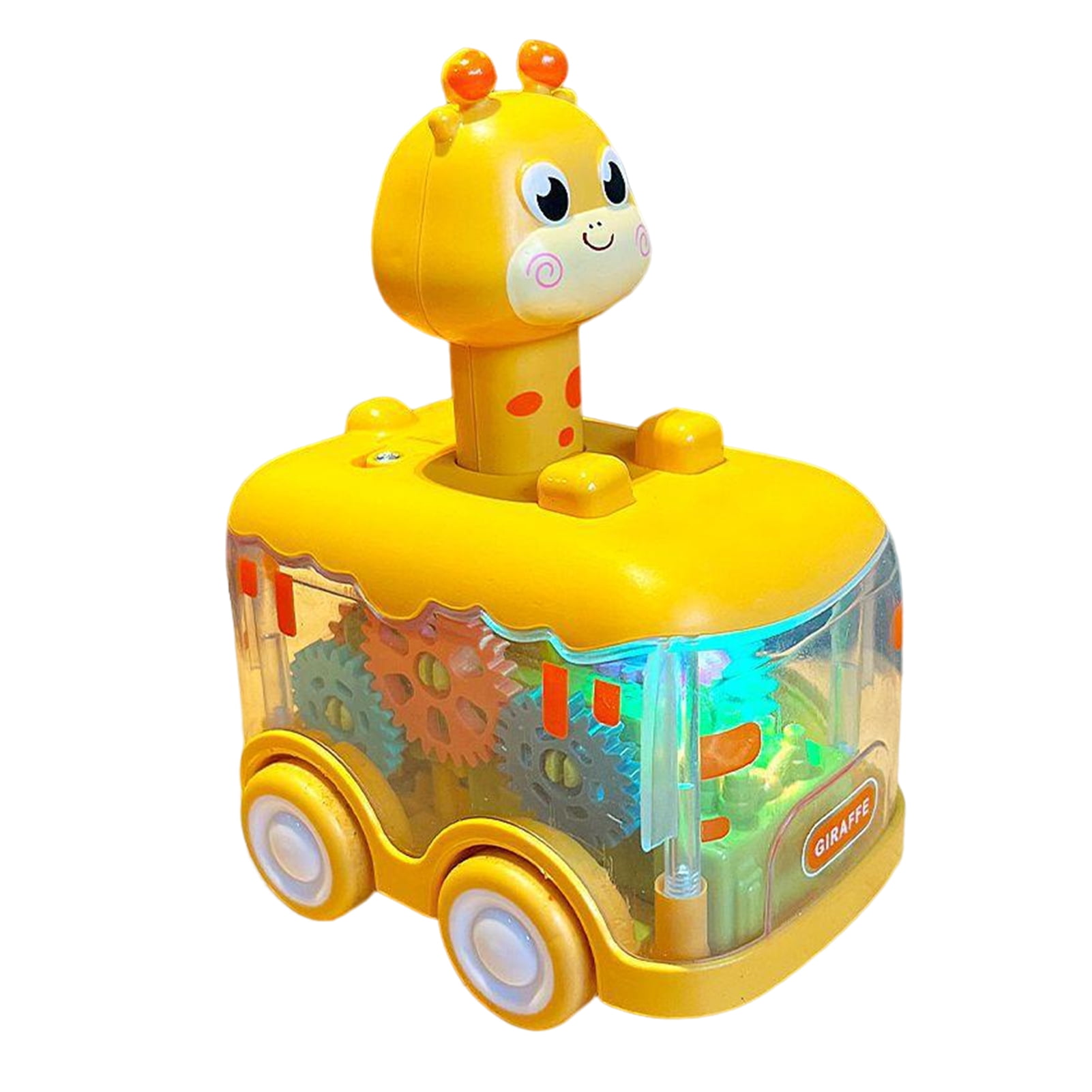 Press Go Toy Car Interactive Light Up See-Through Body ABS Material Fun ...