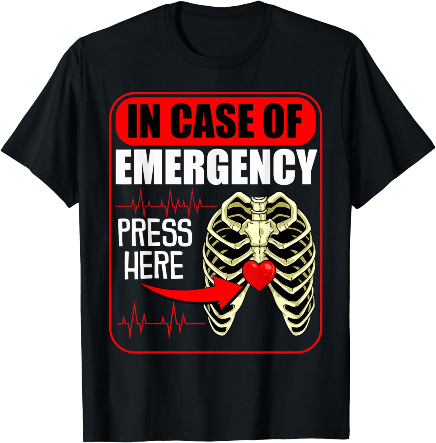 Press Here | CPR Instructor/First Aid Teacher Gift T-Shirt - Walmart.com