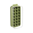Press Ice Cube Tray with Storage Box Silicone Ice Mold Container for ...