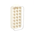 Press Ice Cube Tray with Storage Box Silicone Ice Mold Container for ...