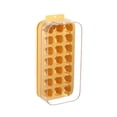 Press Ice Cube Tray with Storage Box Silicone Ice Mold Container for ...