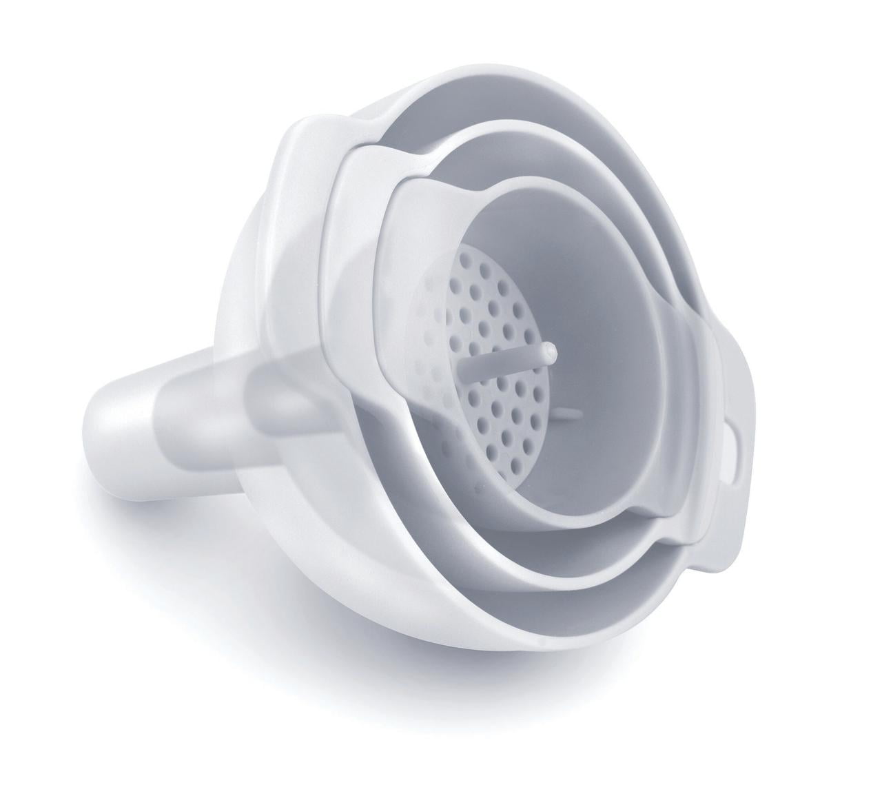 Press Kitchen Funnel Set Of 3 Pcs With Filter, Plastic Funnel Set With ...