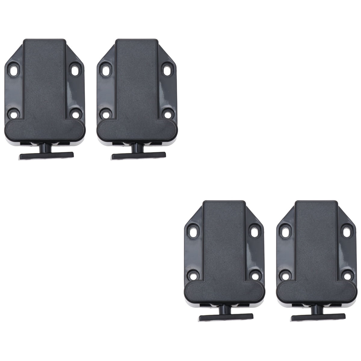 Press Latch Cupboard Door Closer Blacklig Self-Locking Device Push ...